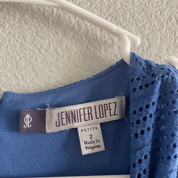 Jennifer Lopez | Dresses | Jennifer Lopez Blue Dress | Poshmark